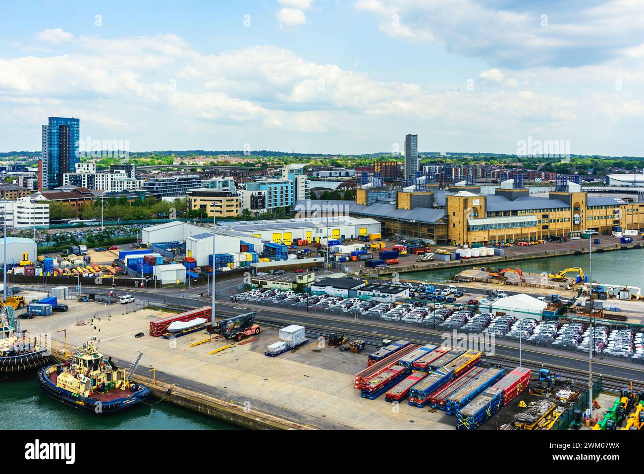 Southampton Docks, Southampton, Hampshire, England, Europe Stock Photo - Alamy