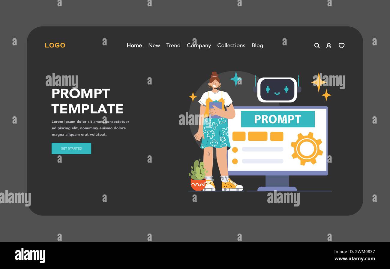 Prompt Engineers Writing A Command To A Artificial Neuron Network Web Or Landing Artificial