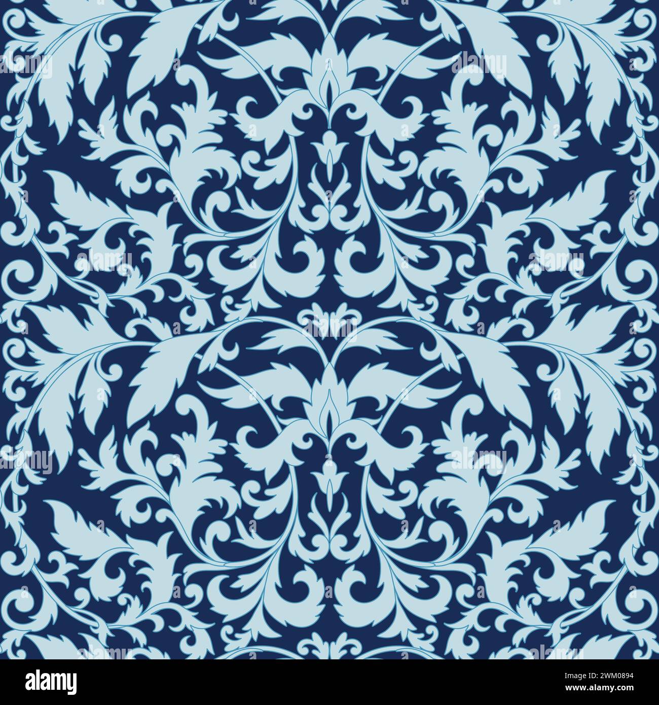 Frosty Swirls Seamless Baroque Pattern Rich Swirl Pattern Stock Vector Image And Art Alamy