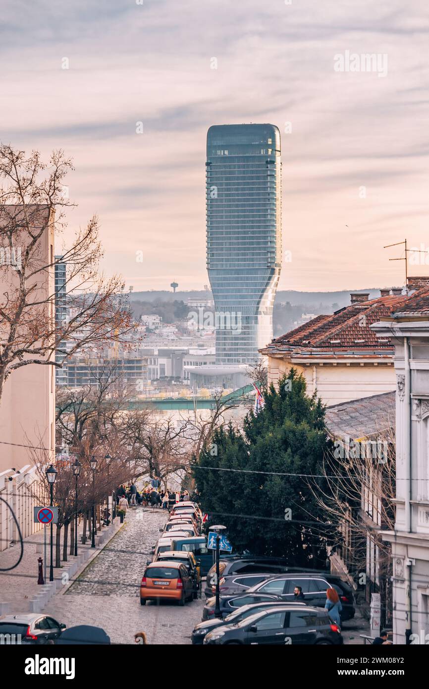 23 November 2023, Belgrade, Serbia: Belgrade's Kula tower offers ...
