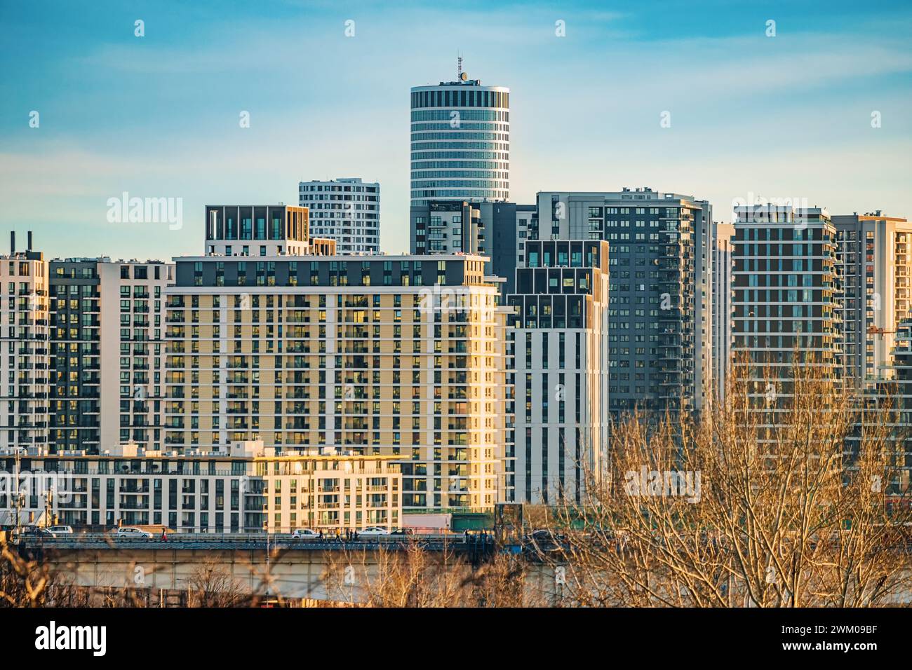 29 November 2023, Belgrade, Serbia: Belgrade's waterfront district ...