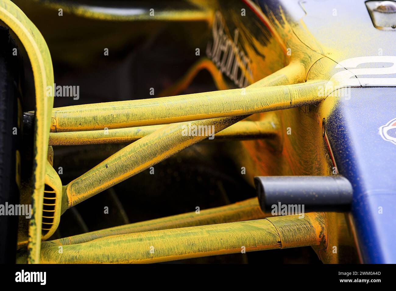 Williams Racing FW46, mechanical detail of the front suspension during ...