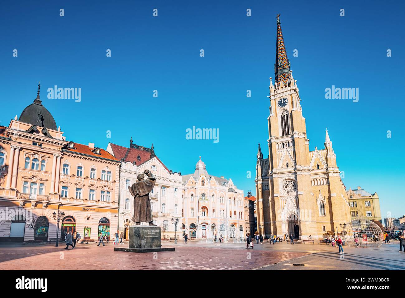 04 January 2024, Novi Sad, Serbia: panoramic views of Novi Sad's ...