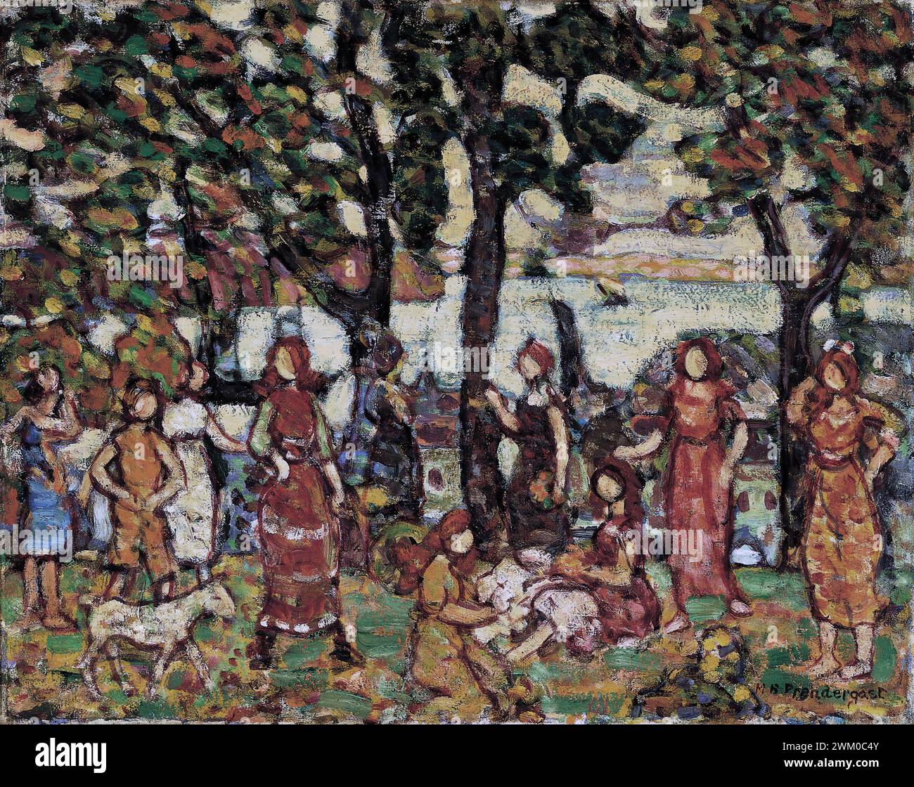 PRENDERGAST, Maurice Otoño, c. 1918-1923 Stock Photo - Alamy