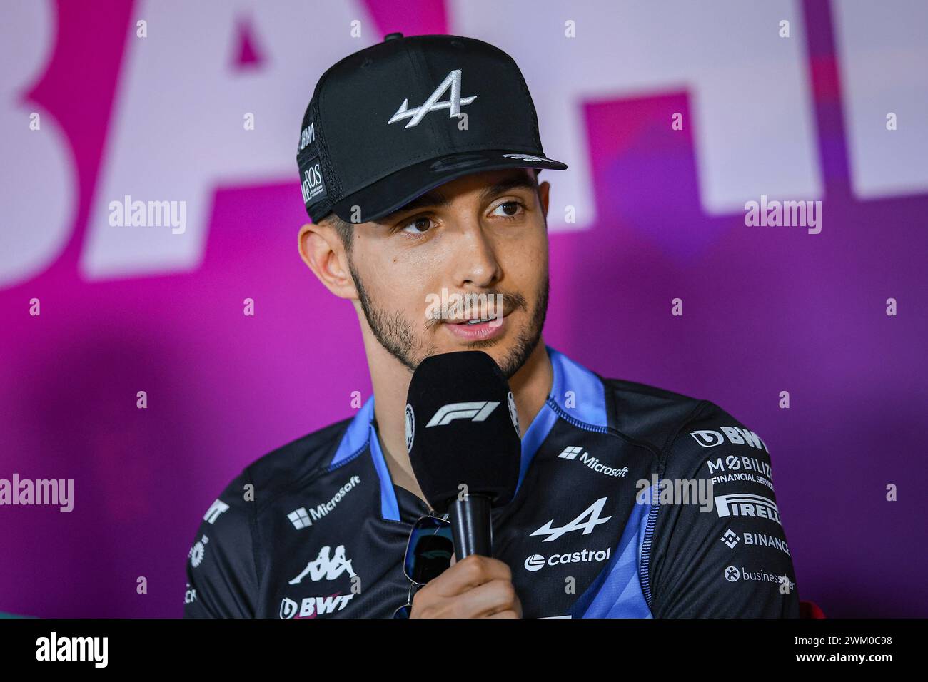 OCON Esteban (fra), Alpine F1 Team A524, portrait, press conference ...