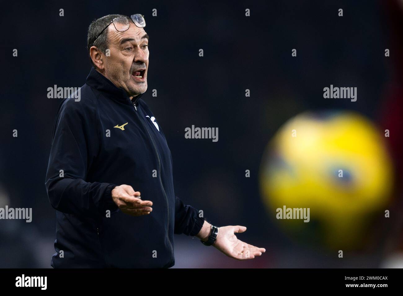 Turin, Italy. 22 February 2024. Maurizio Sarri, head coach of SS Lazio ...