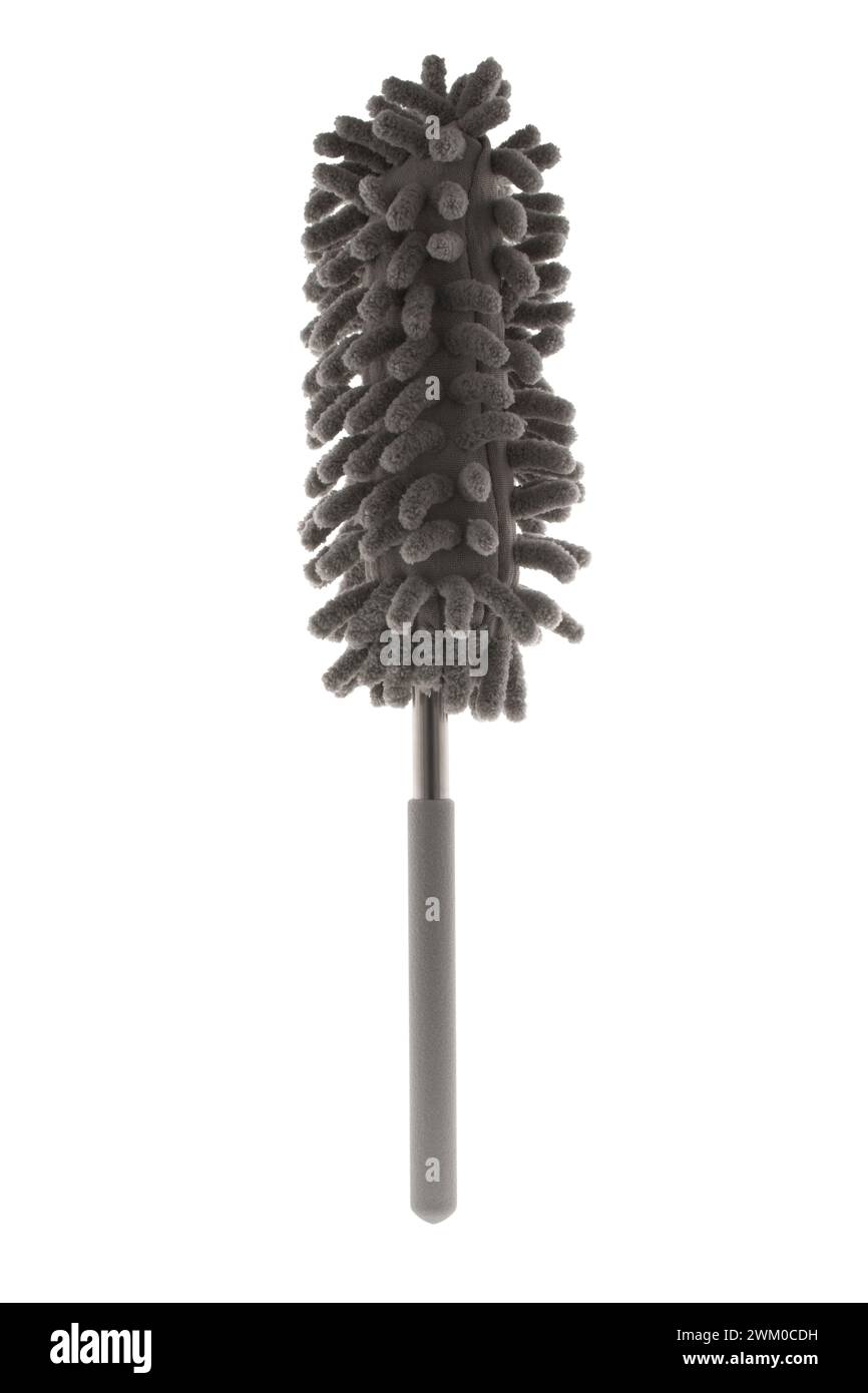 Noodle duster on white background Stock Photo - Alamy
