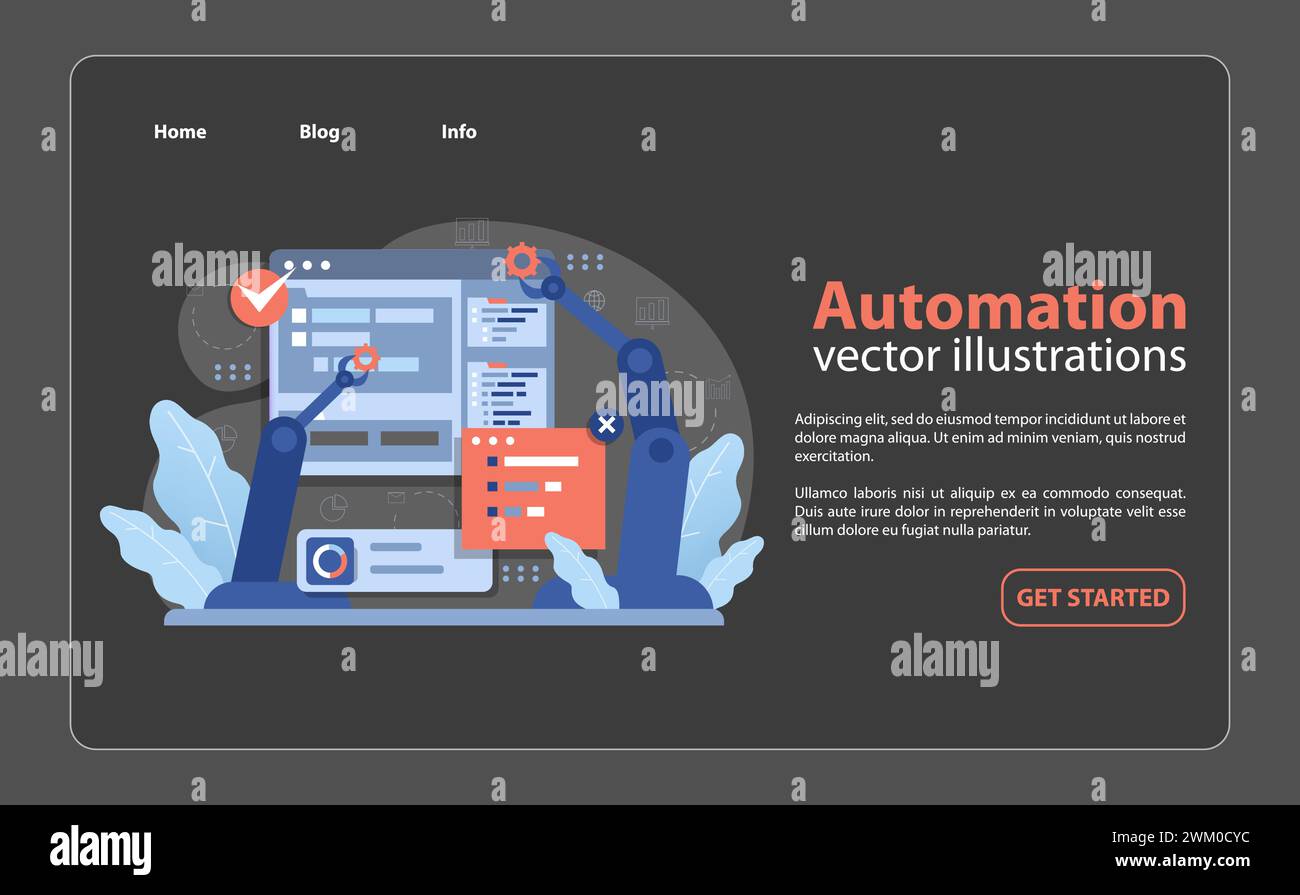 Automation in Digital Business. Mechanical arms streamline complex ... Automation in Digital Business. Mechanical arms streamline complex ...