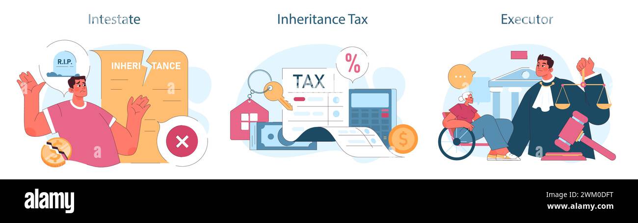 Inheritance set. Estate planning, tax considerations, and executor ...