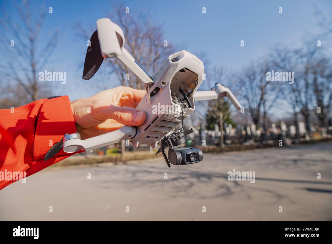 In the aftermath of a collision, the drone's electronic systems ...