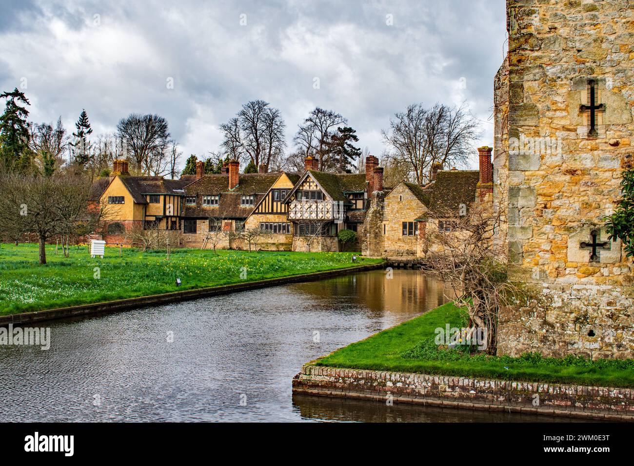 Hever Castle and Gardens in February, Hever, Kent England Stock Photo ...