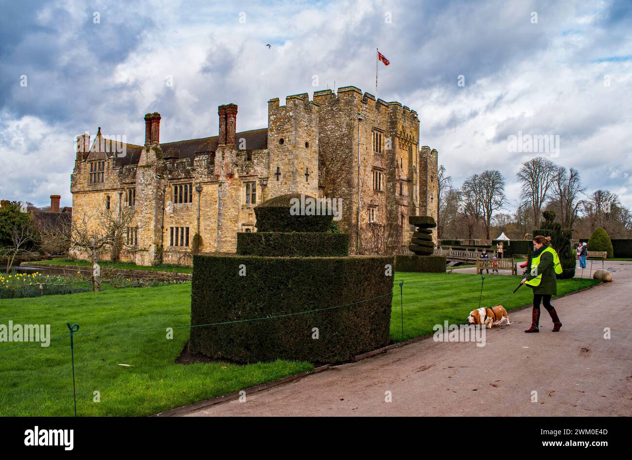 Hever Castle and Gardens in February, Hever, Kent England Stock Photo ...