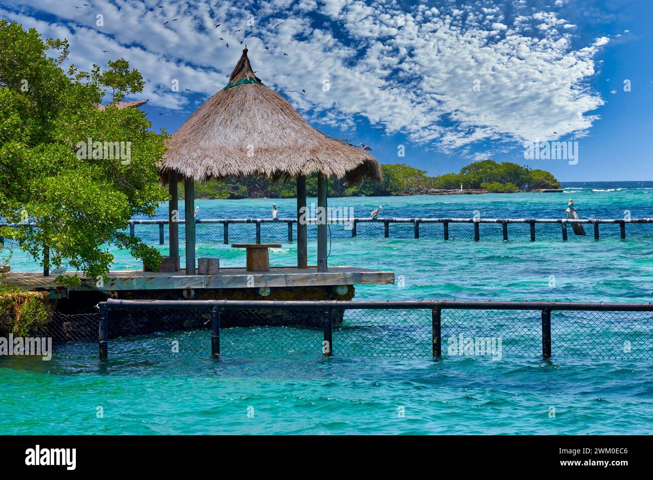 Oceanarium, San Martin de Pajarales island, Rosario Islands, Cartagena ...
