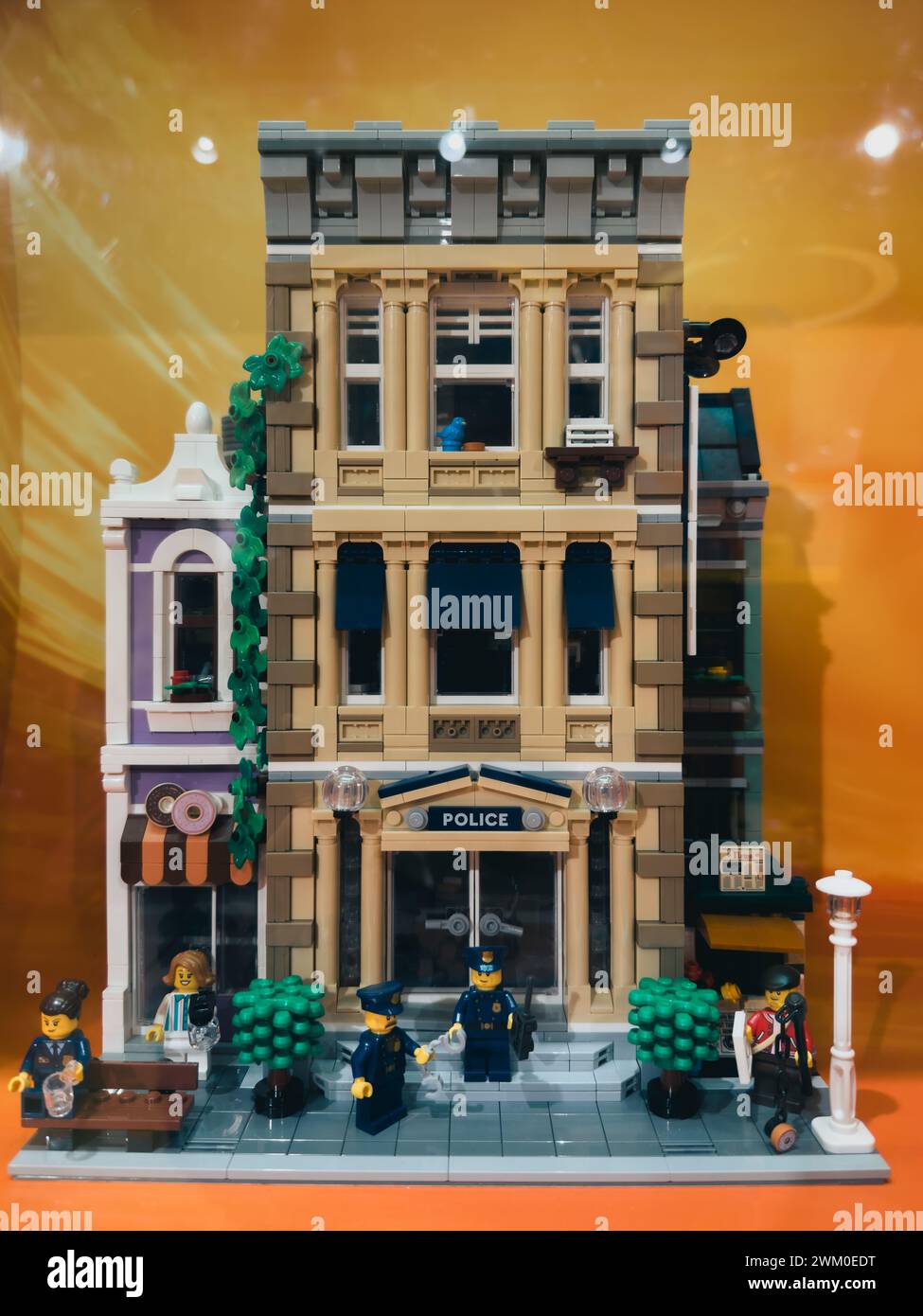 A giant Lego building on exhibit Stock Photo - Alamy