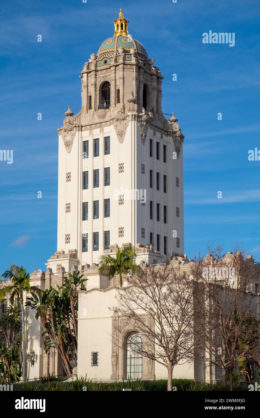 Beverly Hills City Hall, Beverly Hills, Los Angeles, USA Stock Photo ...