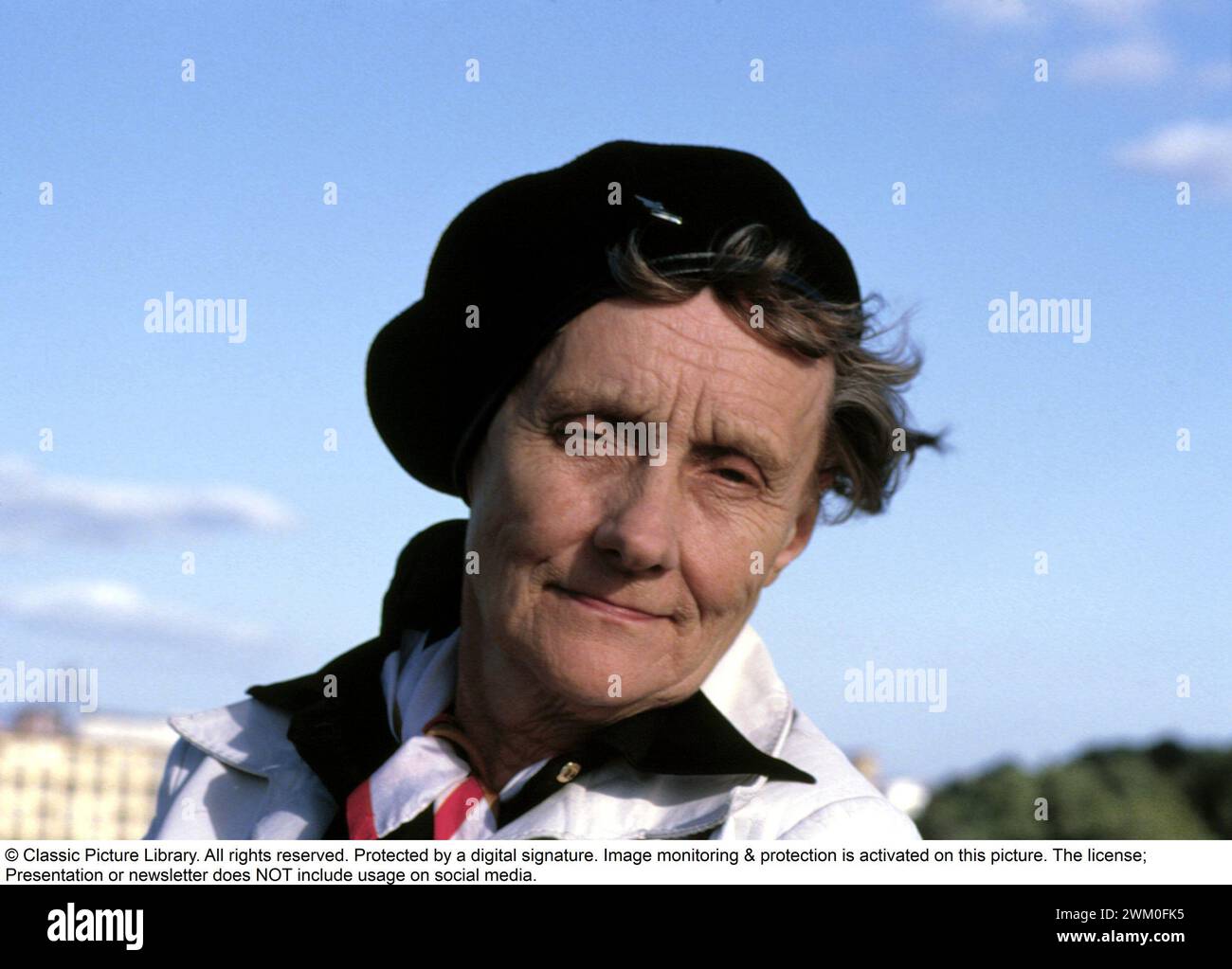 Astrid Lindgren. Swedish author of childrens books, songs and novels ...