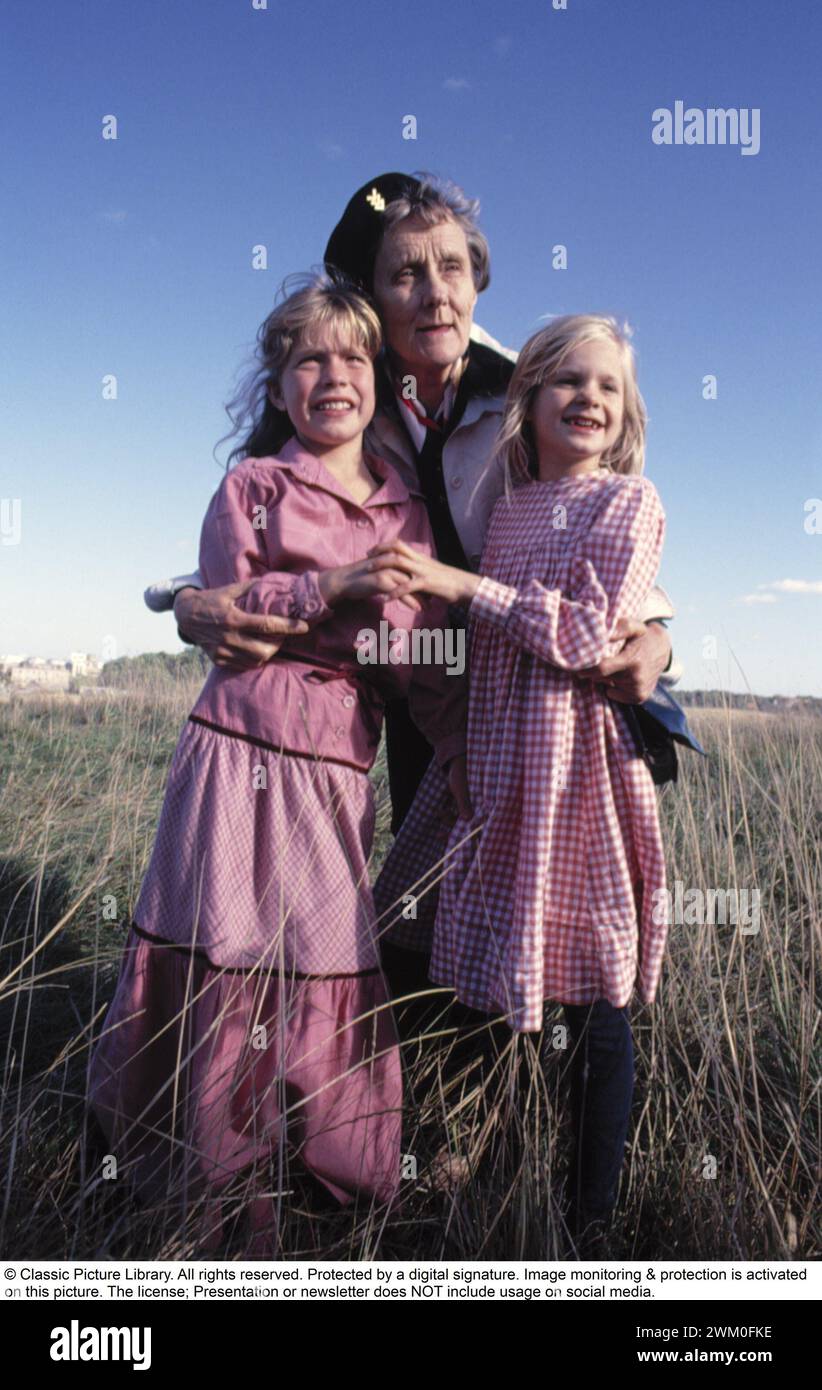 Astrid Lindgren. Swedish author of childrens books, songs and novels ...