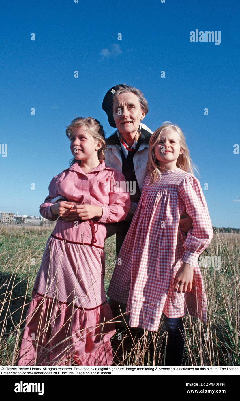 Astrid Lindgren. Swedish author of childrens books, songs and novels ...