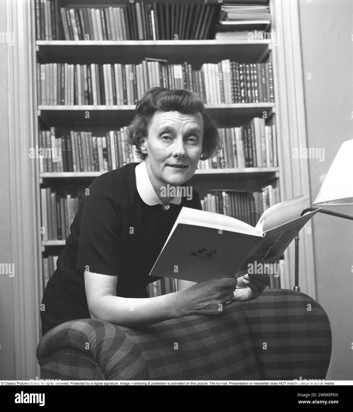 Astrid Lindgren. Swedish author of childrens books, songs and novels ...