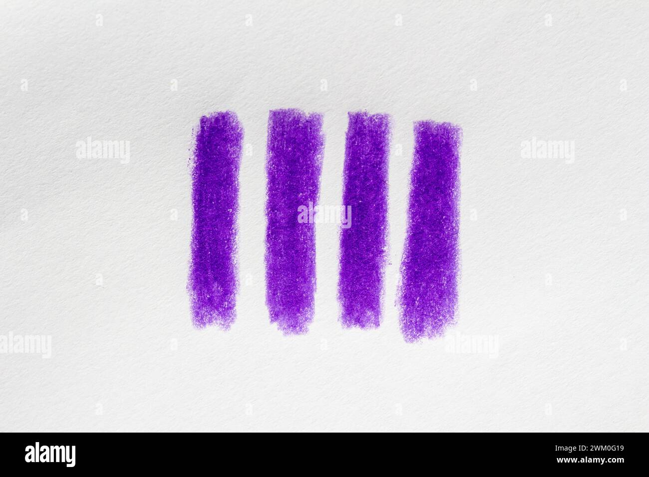 Hand drawn purple doodle on white paper Stock Photo - Alamy