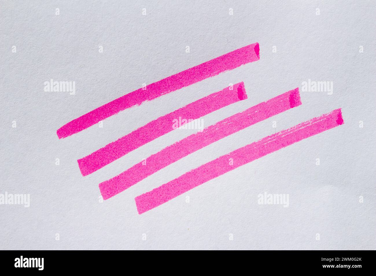 Hand drawn pink doodle on white paper Stock Photo - Alamy