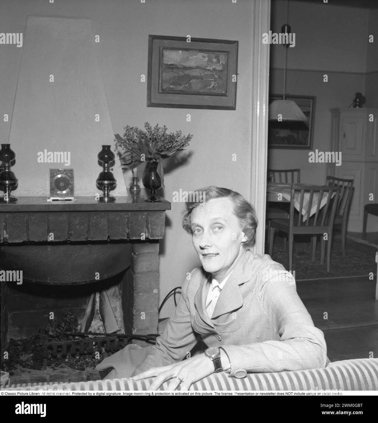 Astrid Lindgren. Swedish author of childrens books, songs and novels ...