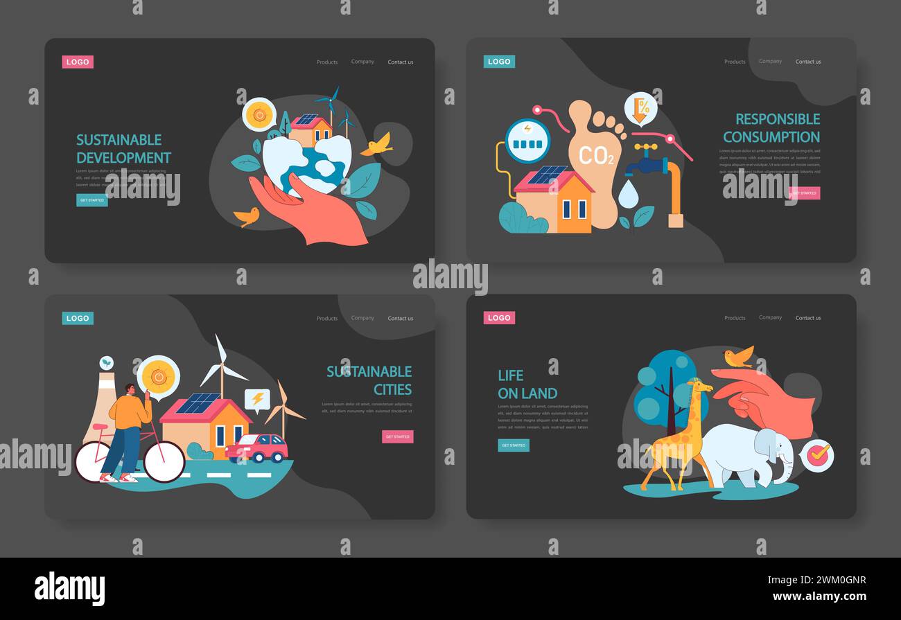 Wildlife ecosystem balance Stock Vector Images - Alamy