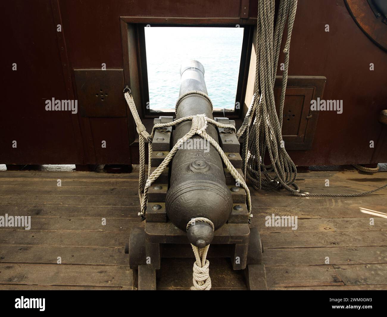 The Spanish galleon cannon embodies the power and history of naval ...