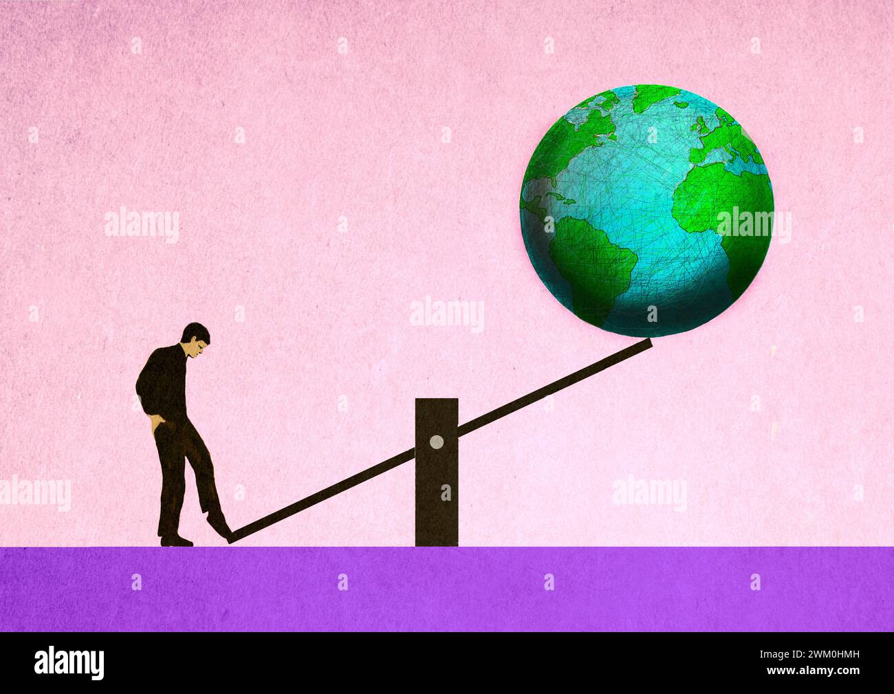 Imbalance seesaw hi-res stock photography and images - Alamy