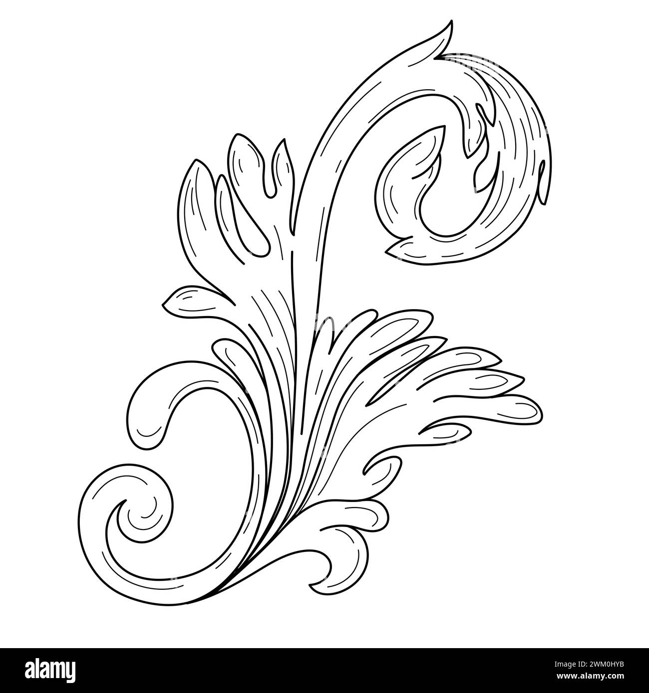 Heraldry ornaments Black and White Stock Photos & Images - Alamy