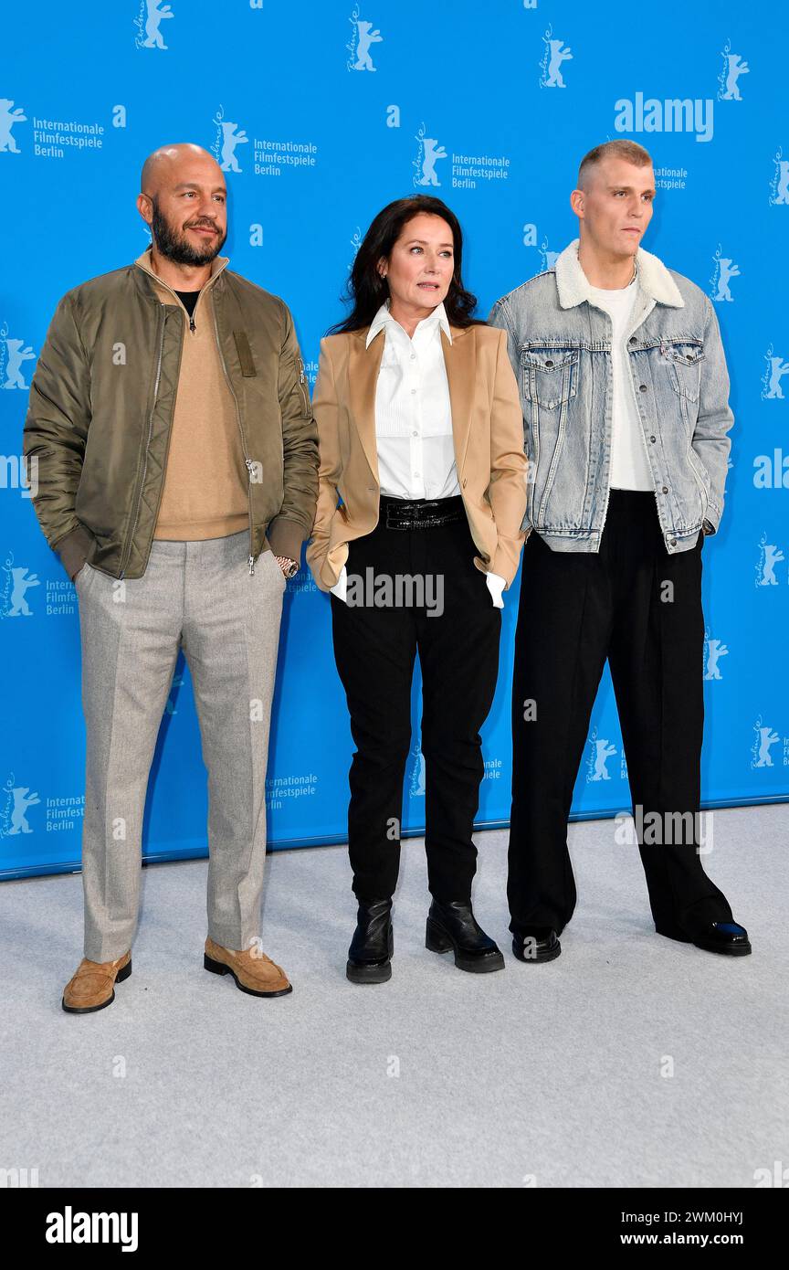 Dar Salim, Sidse Babett Knudsen und Sebastian Bull beim Photocall zum Kinofilm 'Vogter / Sons ...