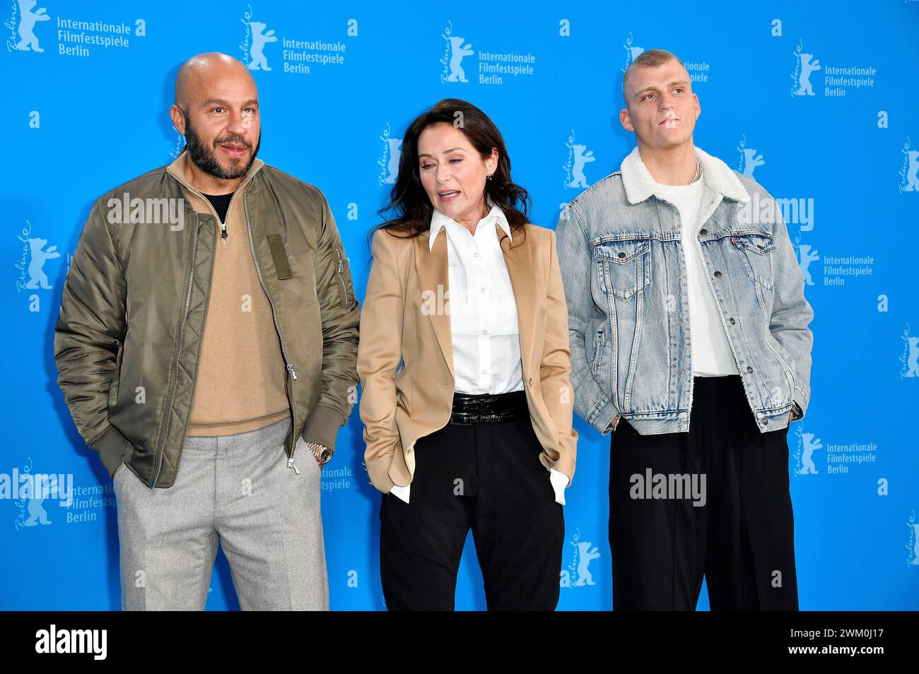 Dar Salim, Sidse Babett Knudsen und Sebastian Bull beim Photocall zum Kinofilm 'Vogter / Sons ...