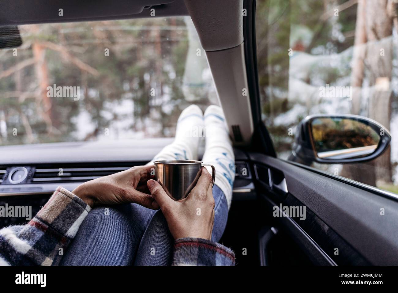 Car interior road coffee hi-res stock photography and images - Alamy