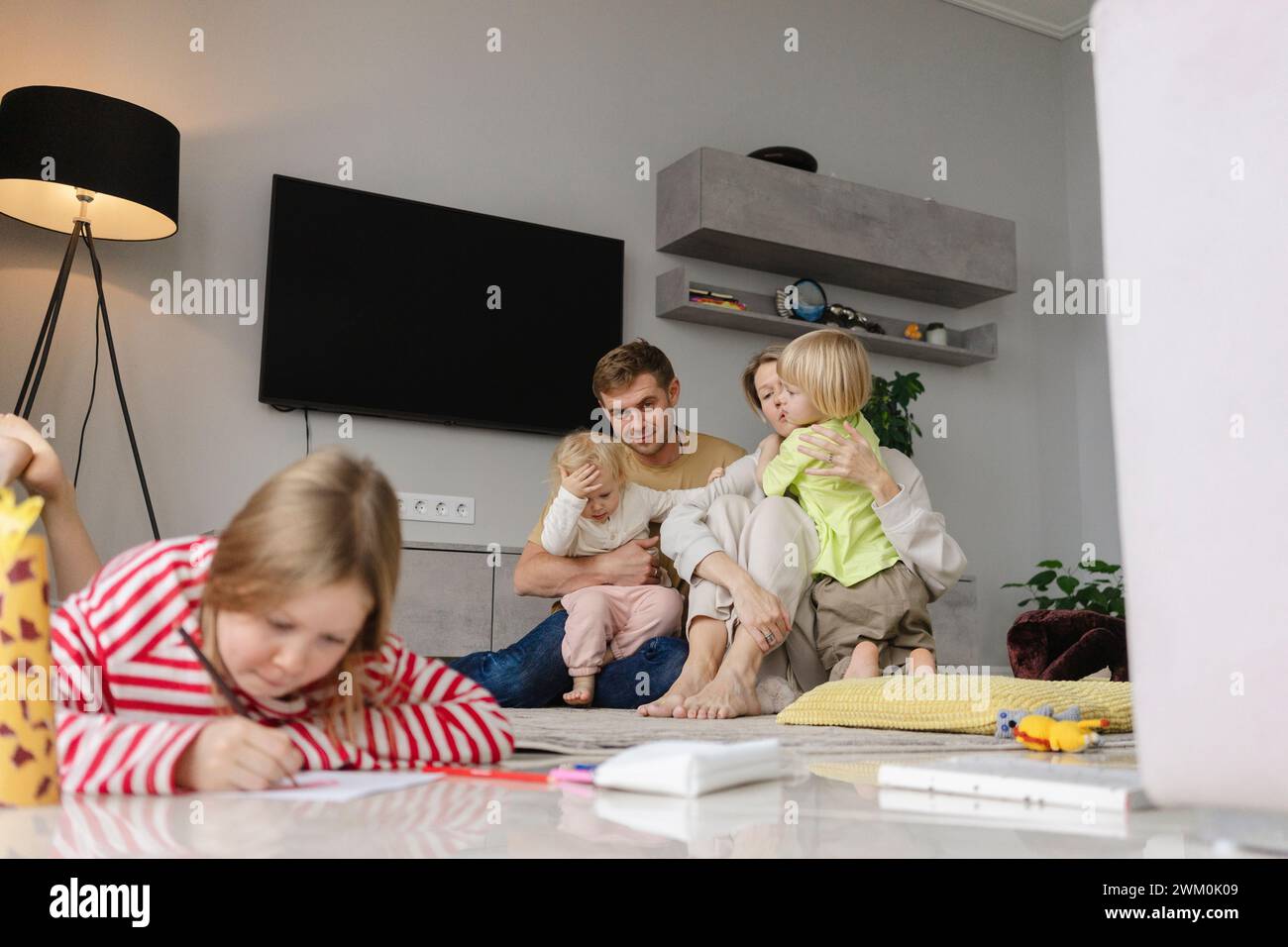 Homework room 3 children hi-res stock photography and images - Alamy