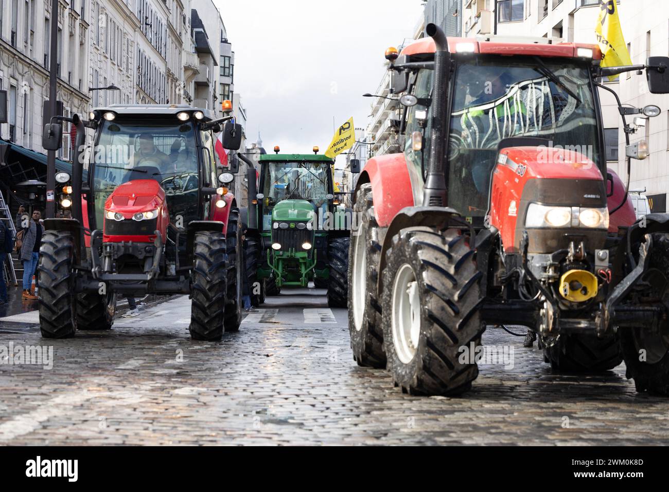 French farmers of the Coordination Rurale (CR) agricultural union with ...