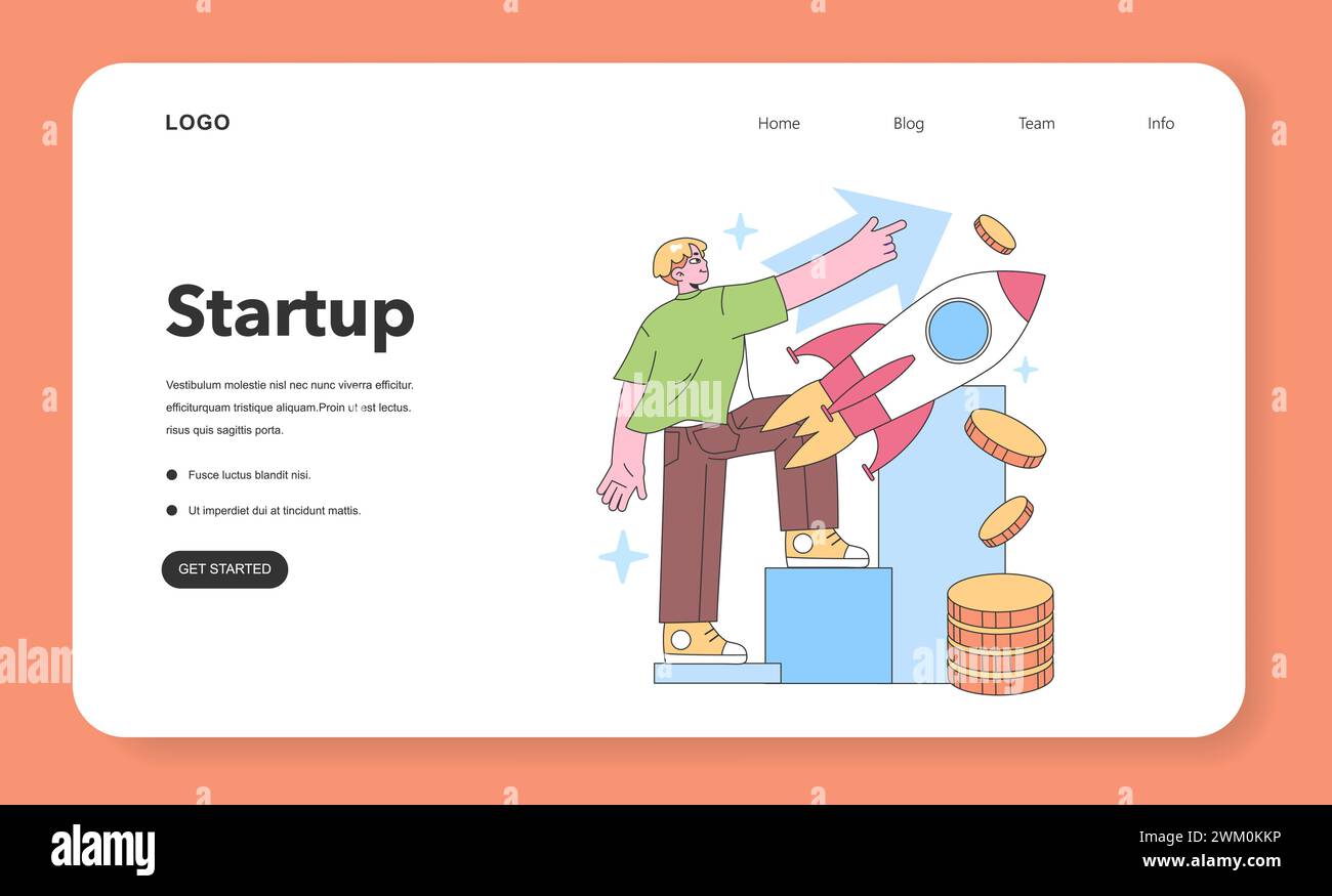 Ambitious Visionary concept. A dynamic man confidently pointing towards ...