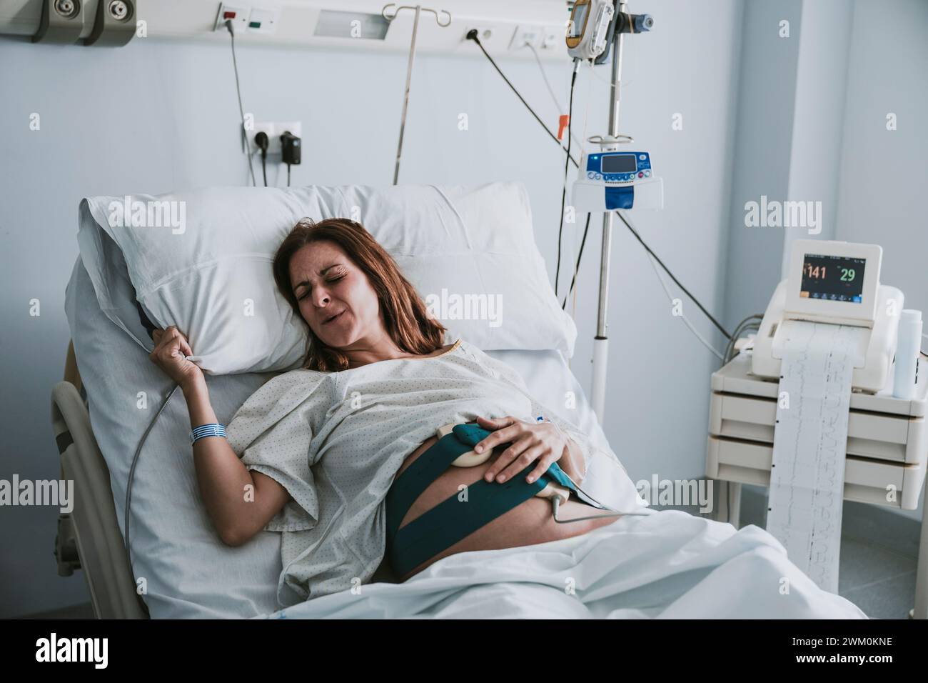 Young Woman In Hospital Bed