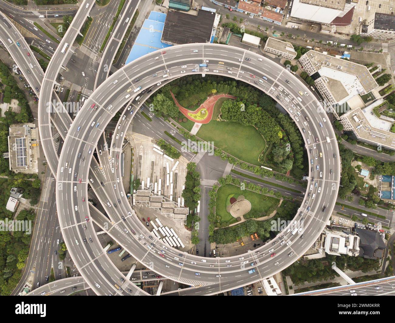Famous Nanpu bridge in Shanghai city, China Stock Photo - Alamy