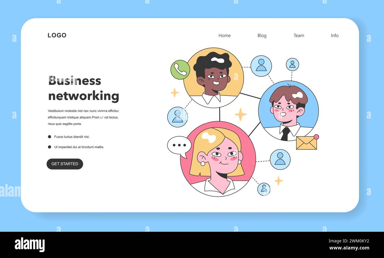 Network connections concept. Diverse team interlinked through ...