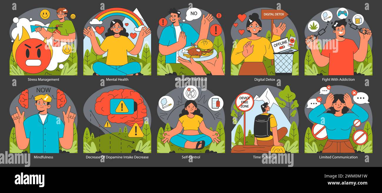 Dopamine fasting set. Techniques for mental rejuvenation and addiction ...