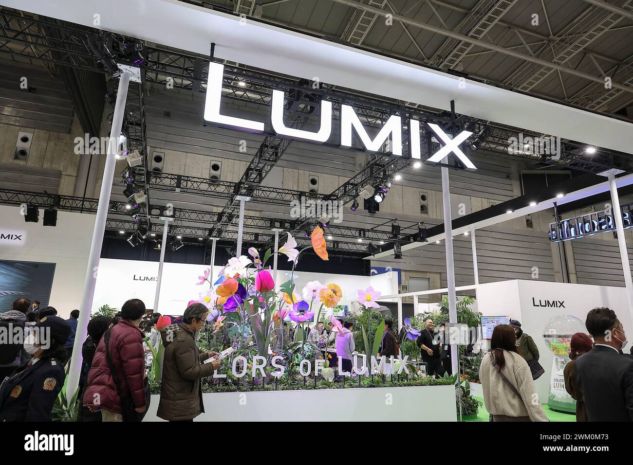 Yokohama, Japan. 23rd Feb, 2024. LUMIX booth is seen at the CP Camera ...