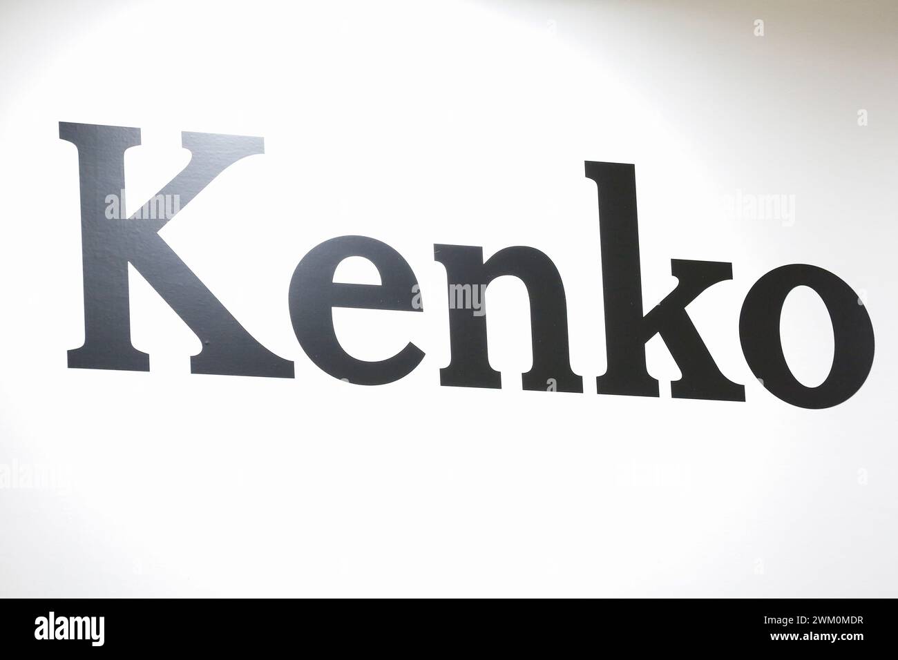 Yokohama, Japan. 23rd Feb, 2024. The Kenko logo is on display at the CP ...