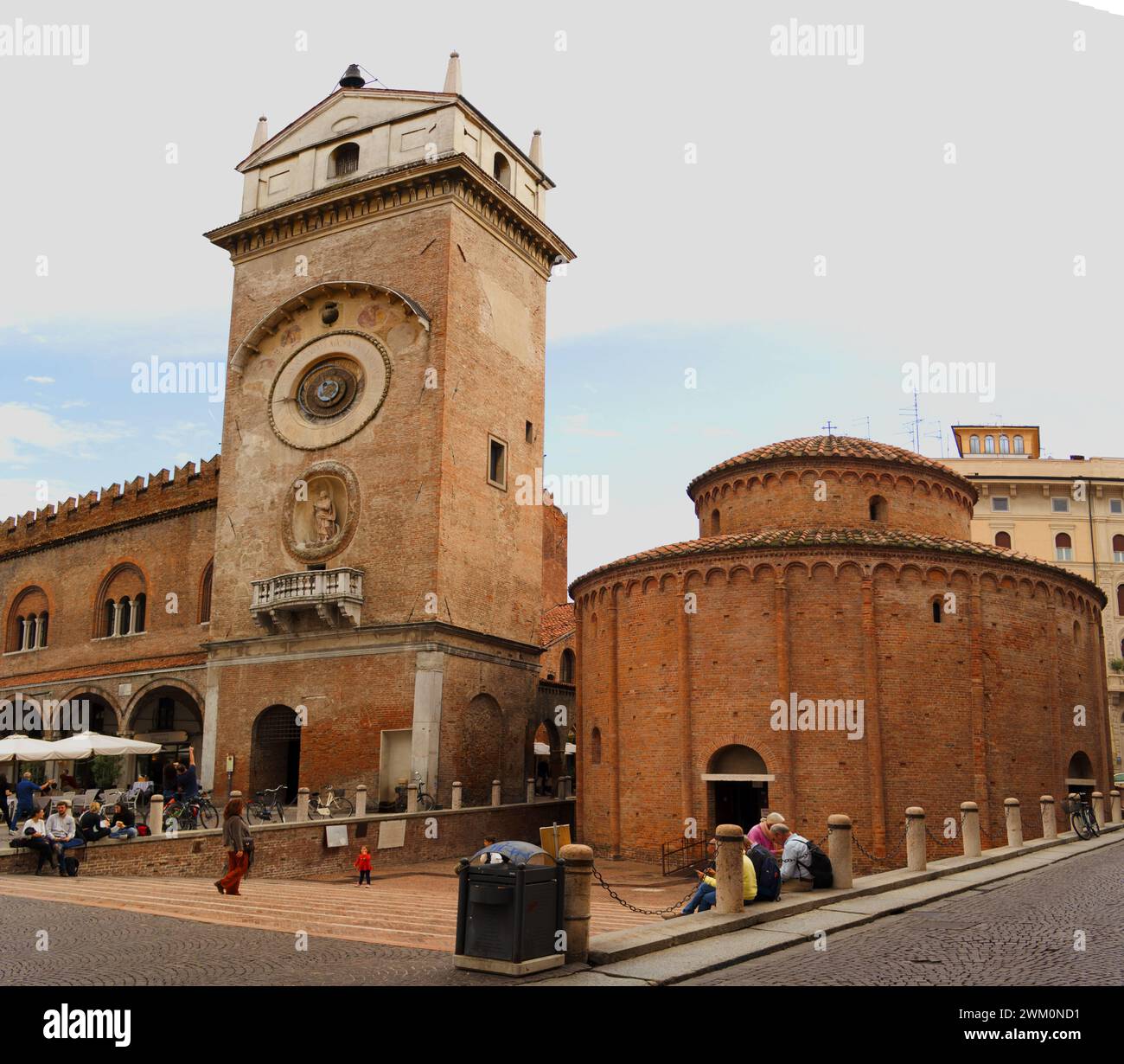 Overview of the San Lorenzo roundabout in Mantua. 21 October 2024 ...