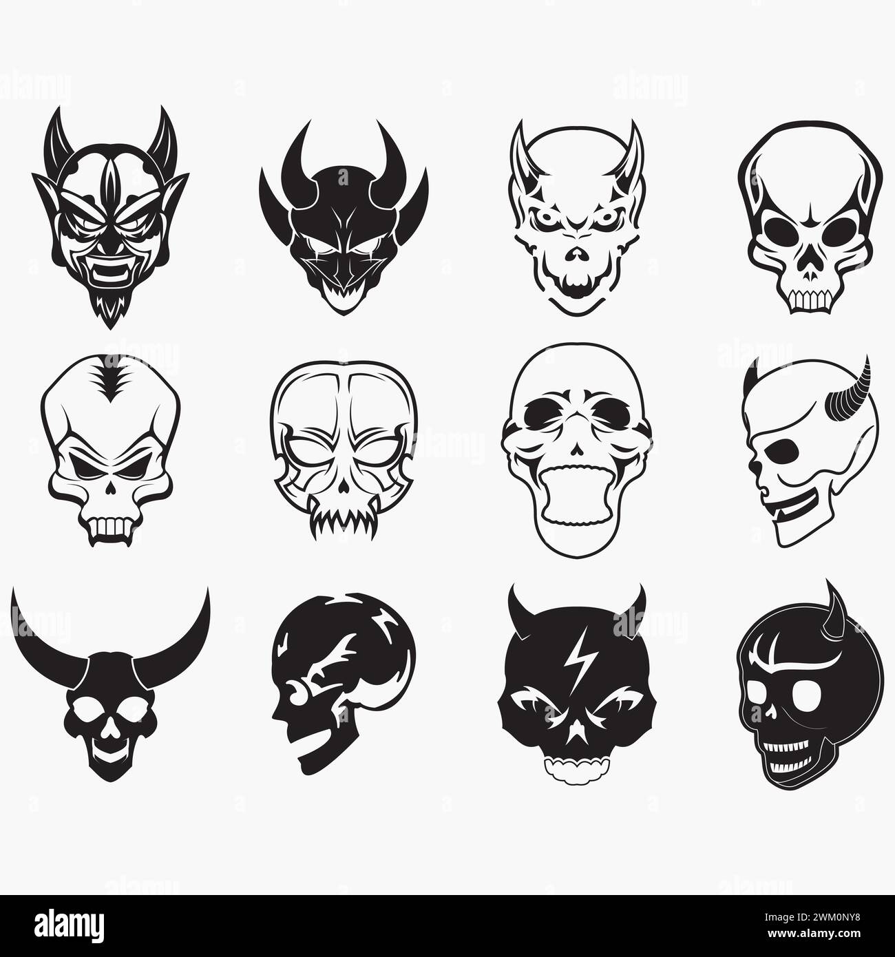 Skull demon hi-res stock photography and images - Alamy