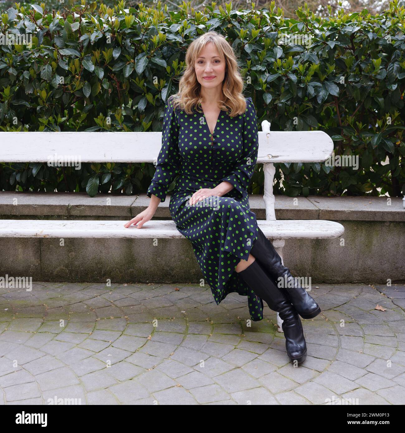 Contemporary Mexican artist Denise De la Rue poses during the portrait ...