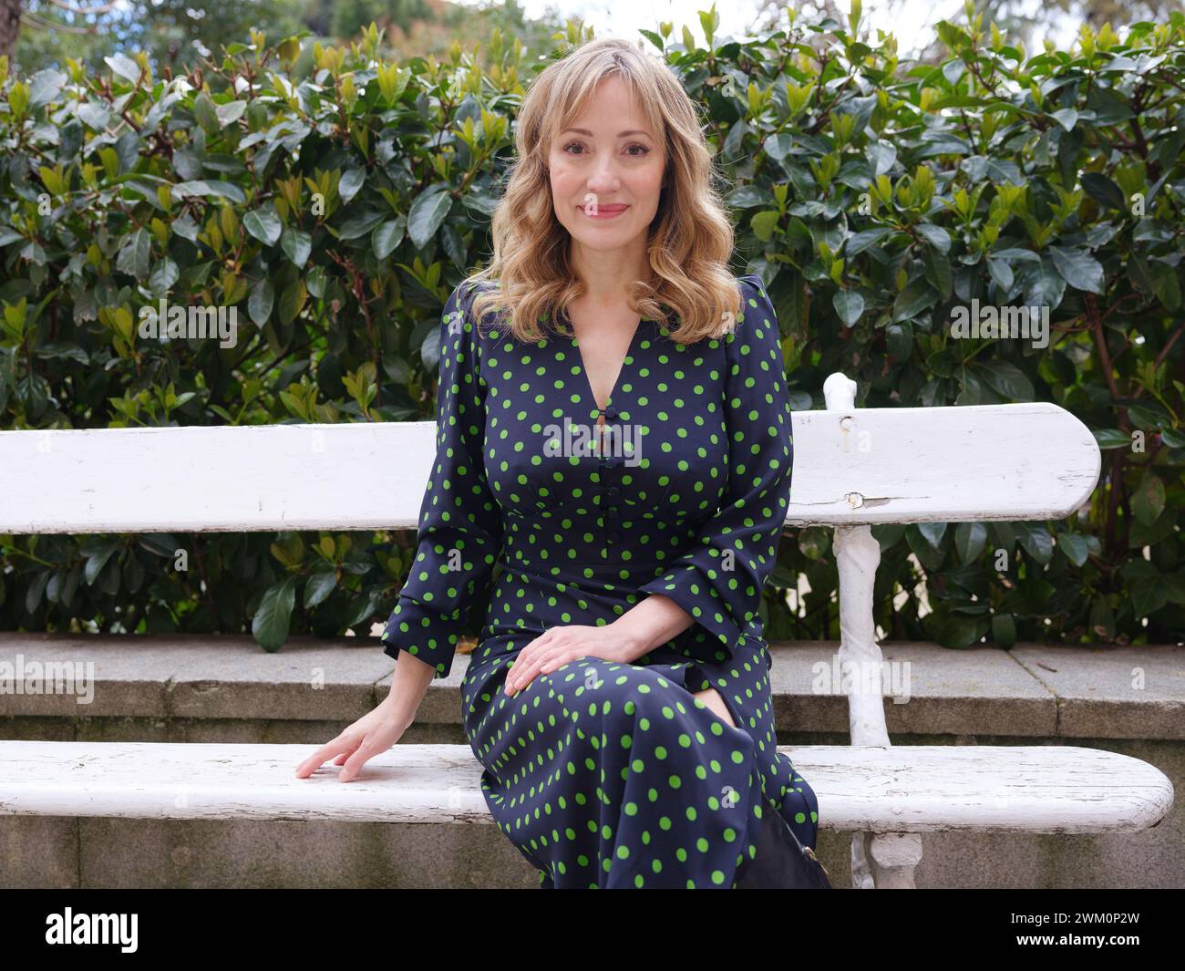 Contemporary Mexican artist Denise De la Rue poses during the portrait ...