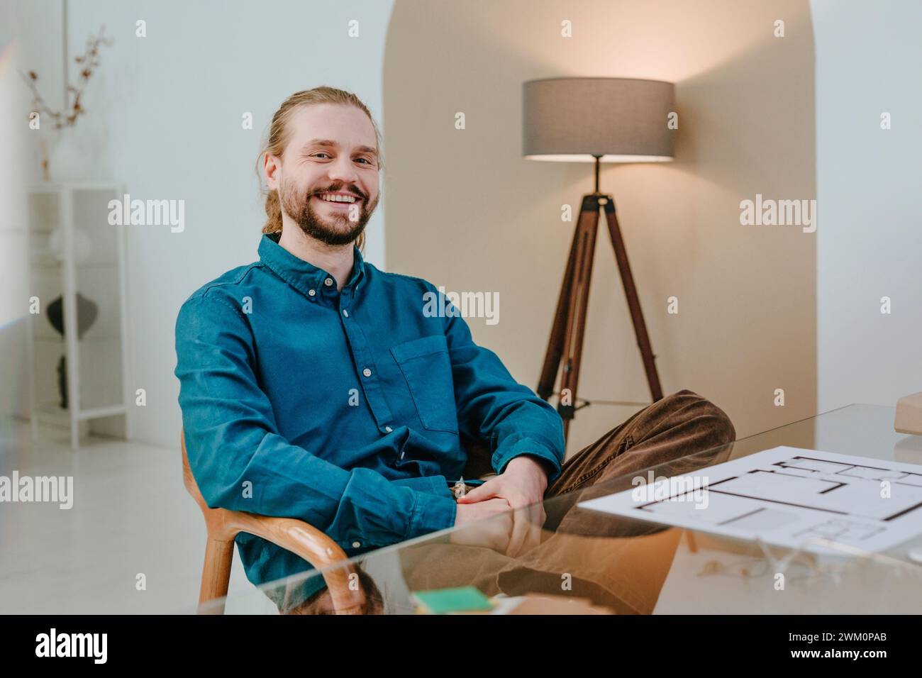Chair with designer hi-res stock photography and images - Alamy