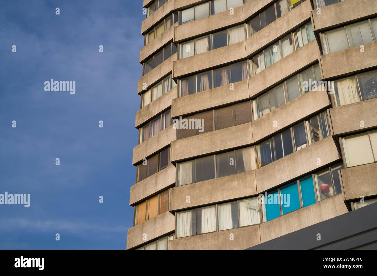 Brutalist tower block Arlington House in Margate, Kent, designed by ...