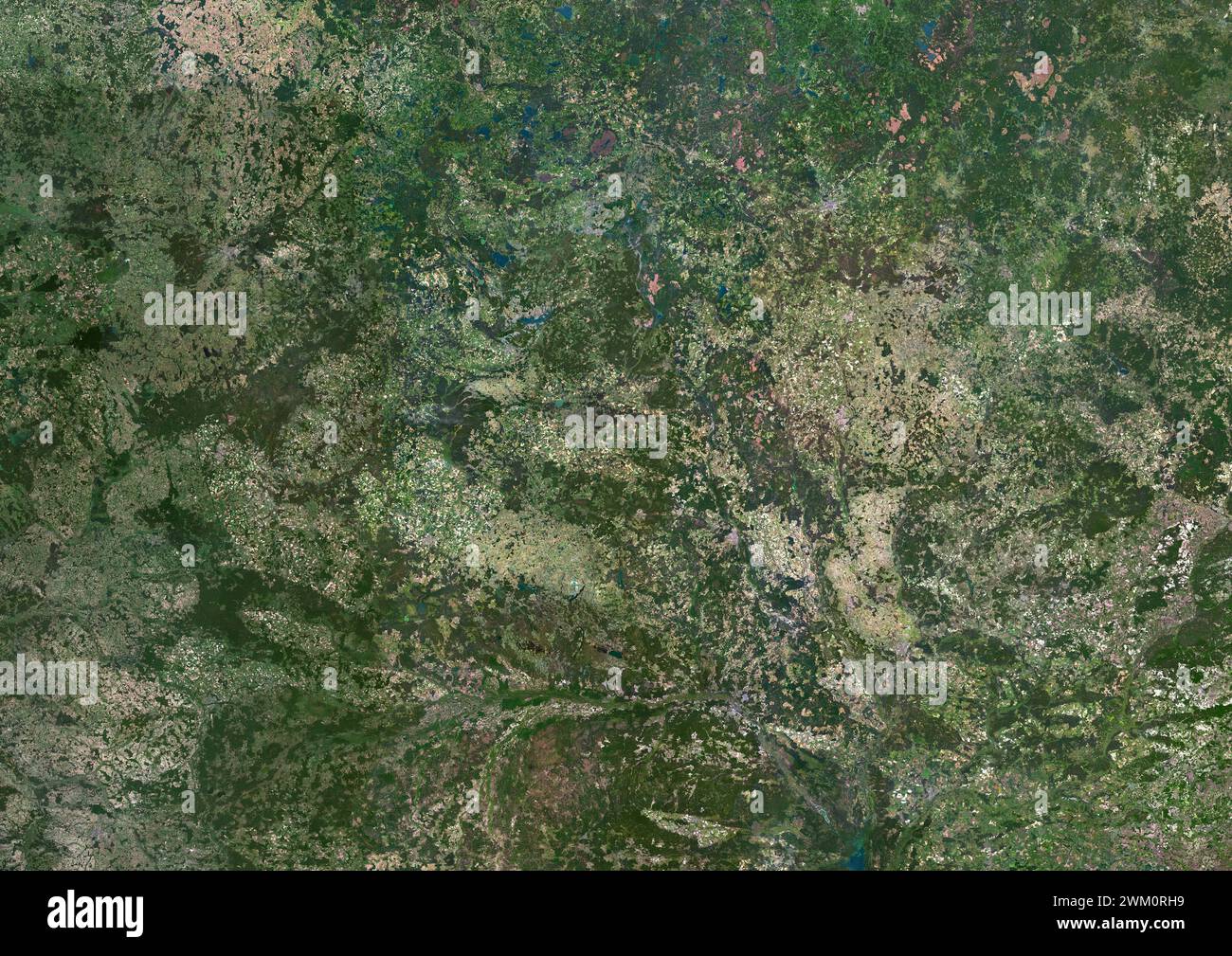 Color satellite image of Belarus and neighbouring countries Stock Photo ...