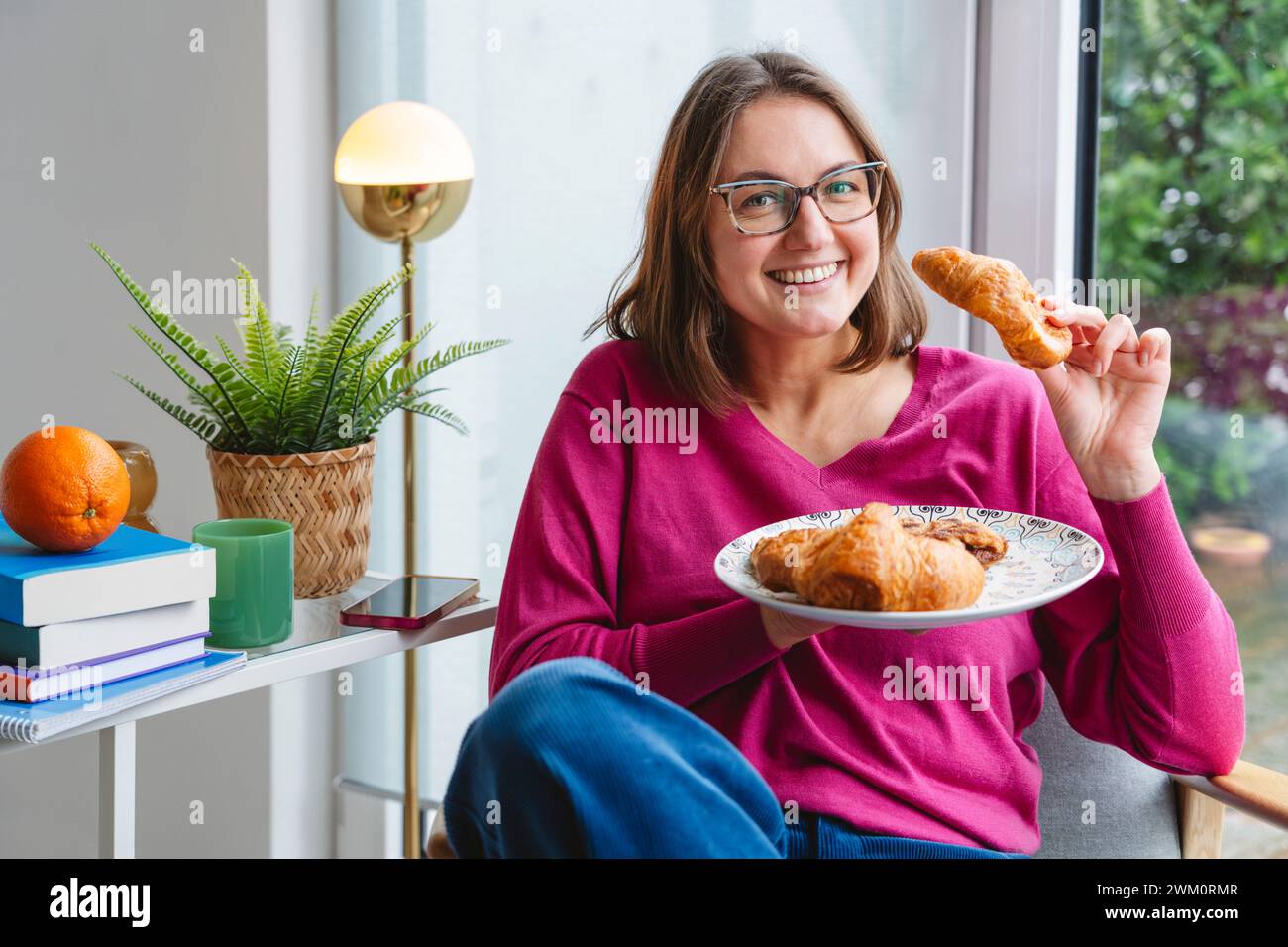 Home baked croissant hi-res stock photography and images - Alamy